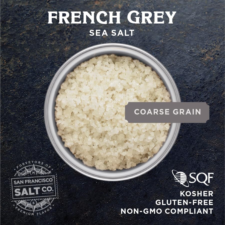 French Grey Sea Salt 2 lb. Bag Coarse Grain - Sel Gris by San Francisco Salt Company