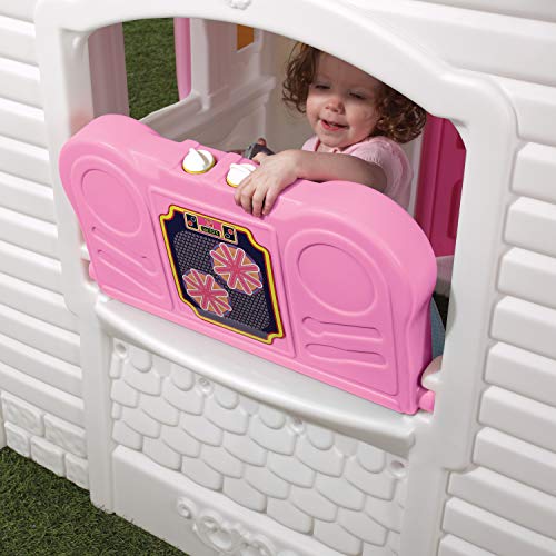 Step2 Sweetheart Kids Playhouse, Indoor/Outdoor Playset, Interactive Play with Sounds, Made of Durable Plastic, For Toddlers 1.5+ Years Old