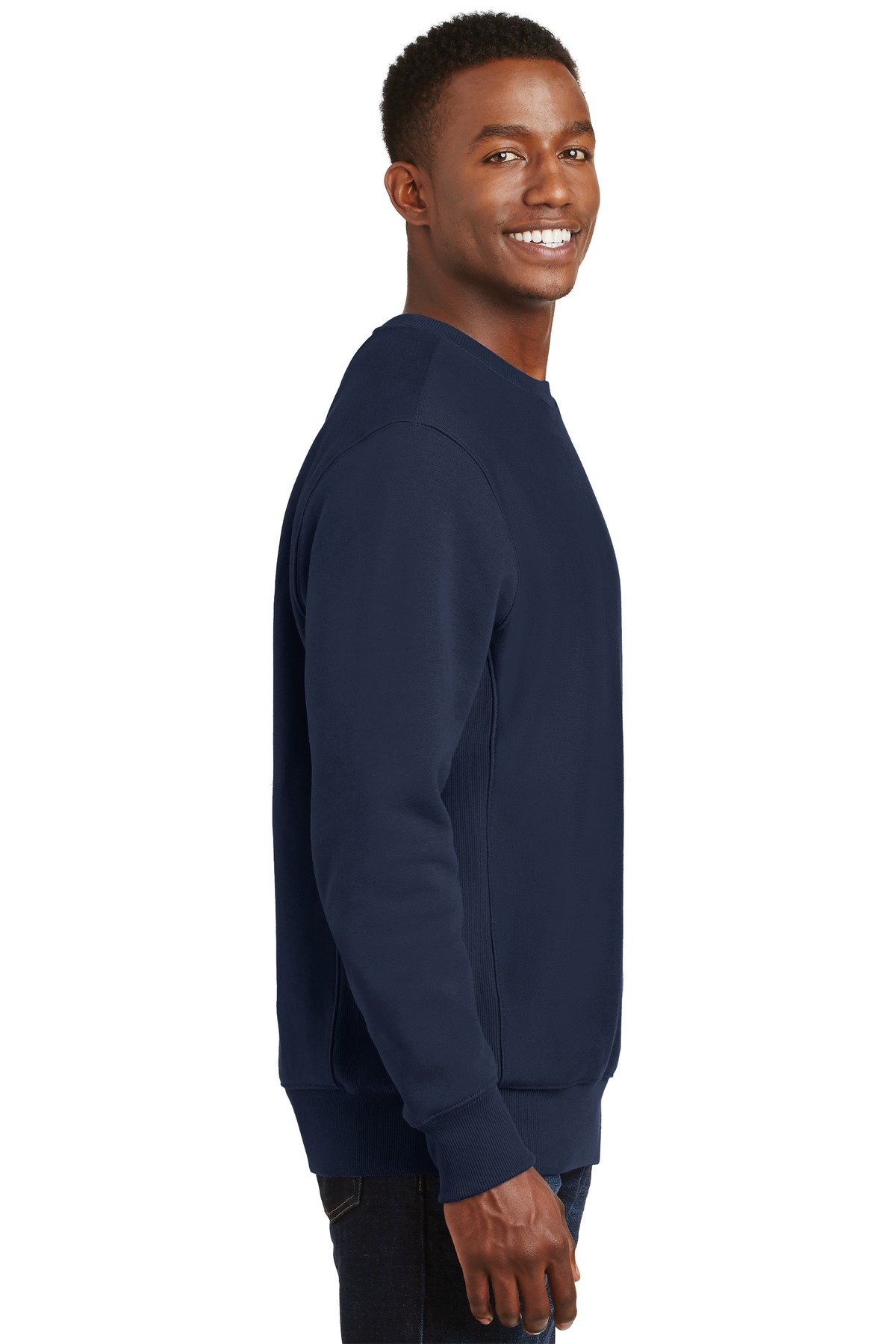 SPORT-TEK Super Heavyweight Crew Neck Sweatshirt F280, True Navy, Medium