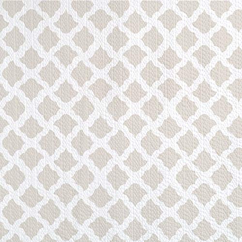 Con-Tact Brand Grip Prints Durable Non-Adhesive Non-Slip Shelf and Drawer Liner, 18" x 8', Talsiman Pale Gray