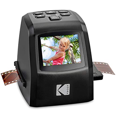KODAK Mini Digital Film & Slide Scanner ā Converts 35mm, 126, 110, Super 8 & 8mm Film Negatives & Slides to 22 Megapixel JPEG Images ā Includes - 2.4 LCD Screen ā Easy Load Film Adapters