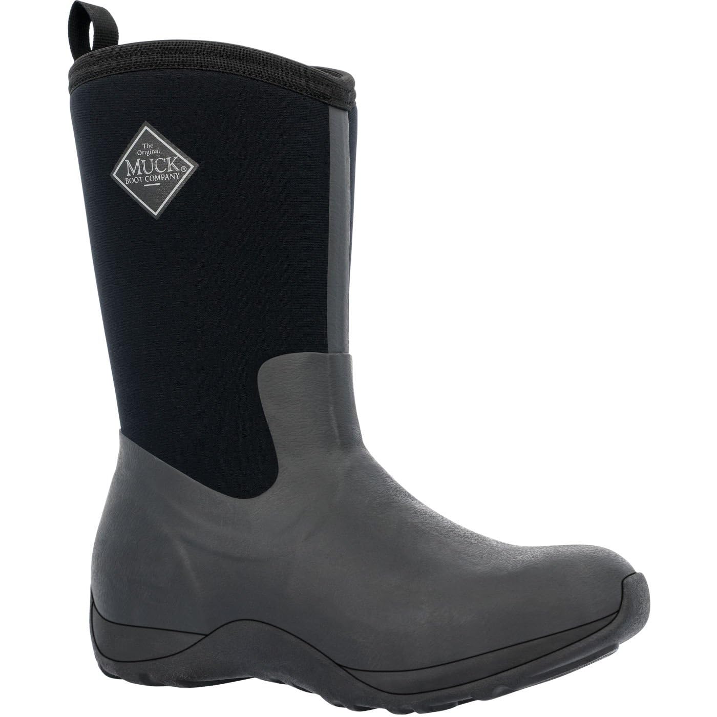Muck Boot Muck Arctic Weekend Mid-Height Rubber Womens Winter Boots, Black, 10