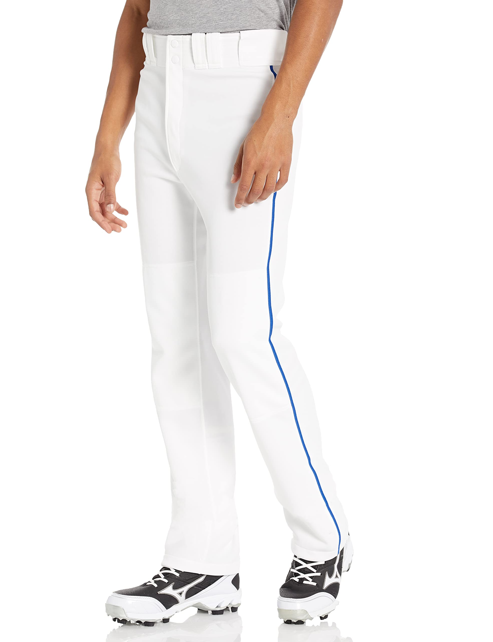 Mizuno mens Mizuno Premier Pro Piped Pant G2 XS White Royal, White/Royal, X-Small US