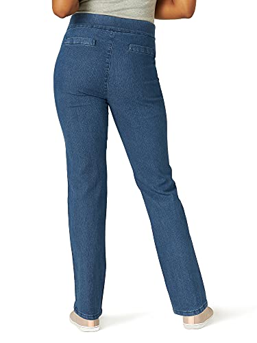 Chic Classic Collection Women's Easy-Fit Elastic-Waist Pant, Mid Shade, 18