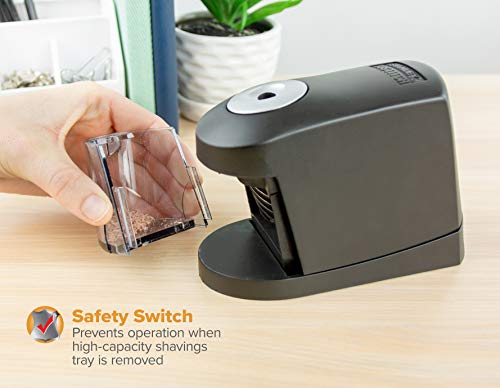 Bostitch Battery Desktop Pencil Sharpener, Black (02697)