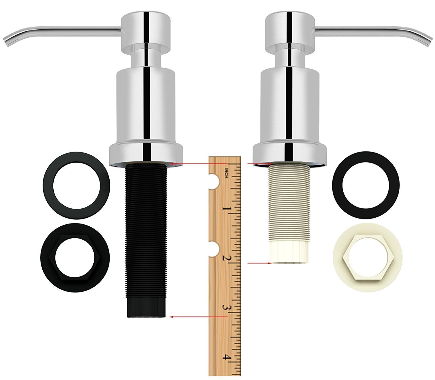 Built in foaming Soap Dispenser - Stainless Steel (Polished)