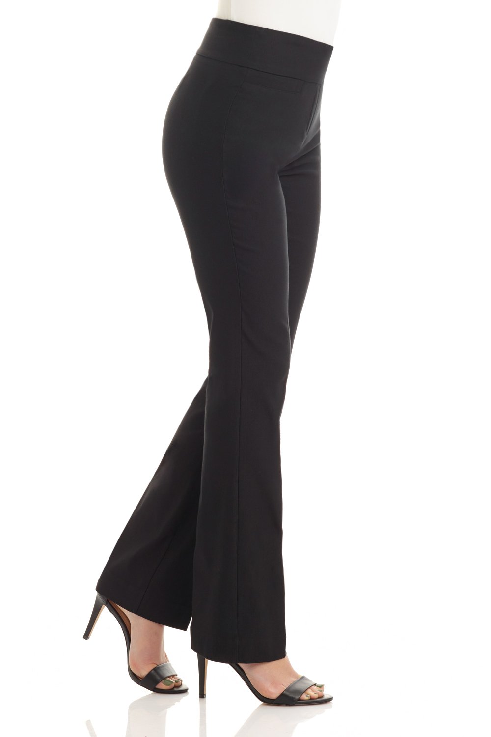 Rekucci Womens Ease into Comfort Bootcut Pant (16, Black)