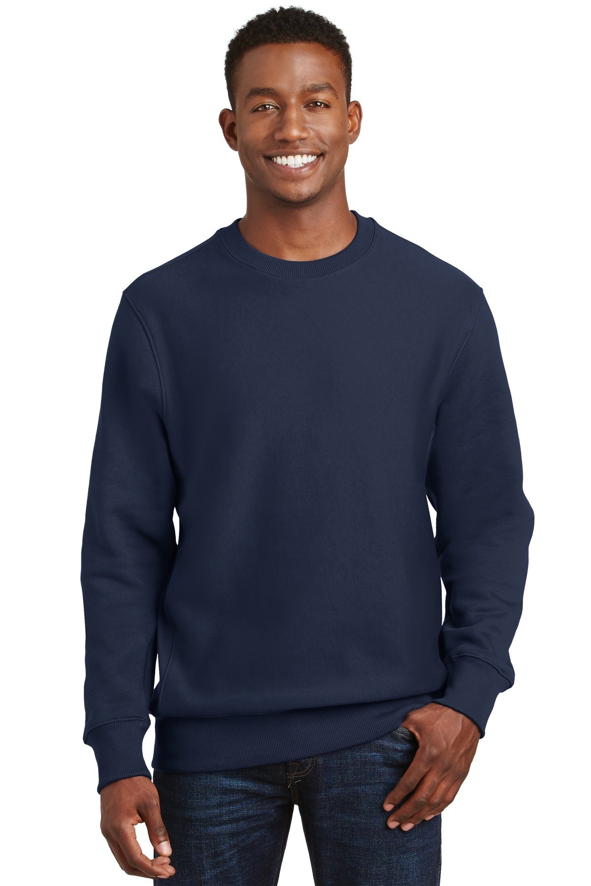 SPORT-TEK Super Heavyweight Crew Neck Sweatshirt F280, True Navy, Medium