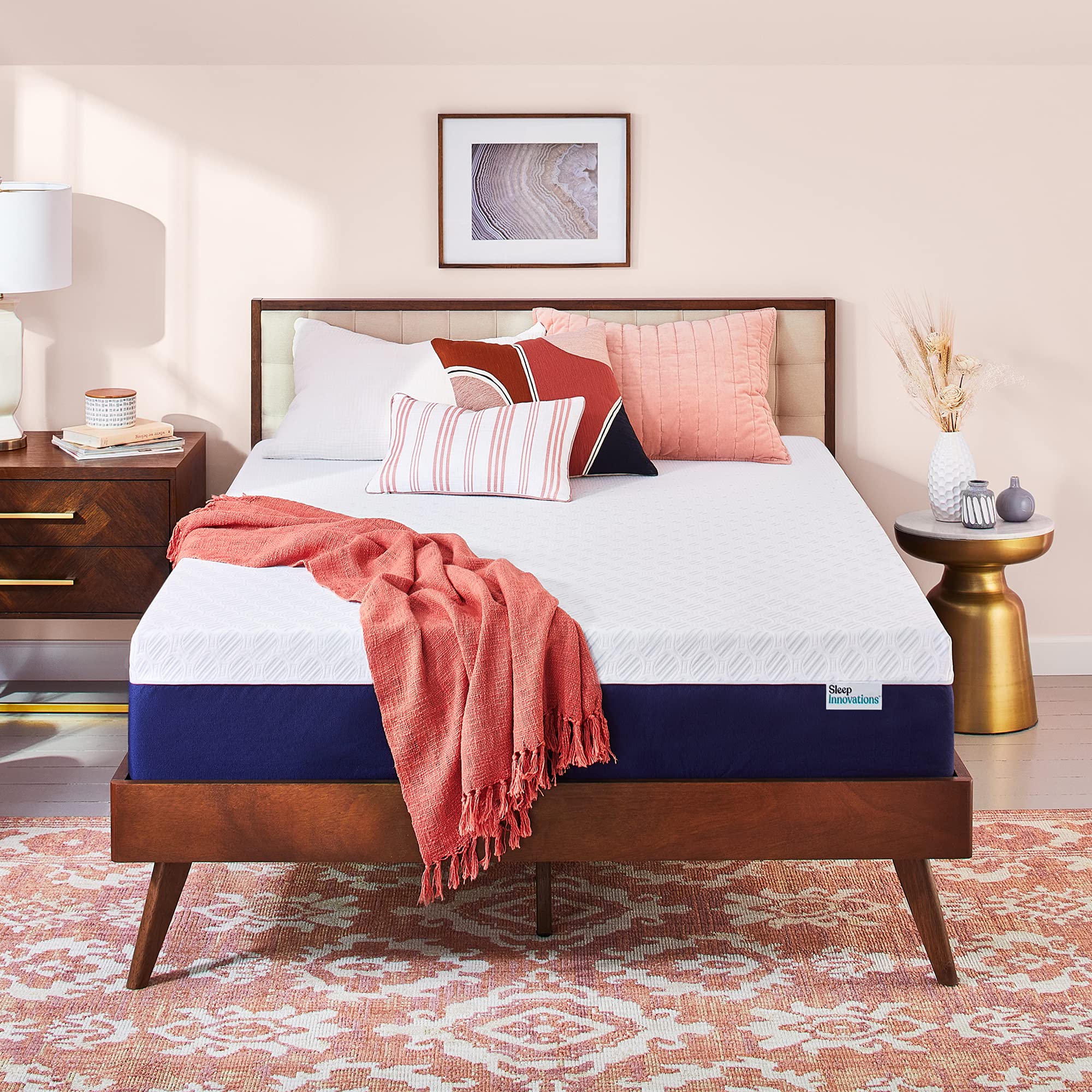 Sleep Innovations Shiloh 14 Inch Memory Foam Mattress, Full Size, Bed in a Box, Cradling Medium Support