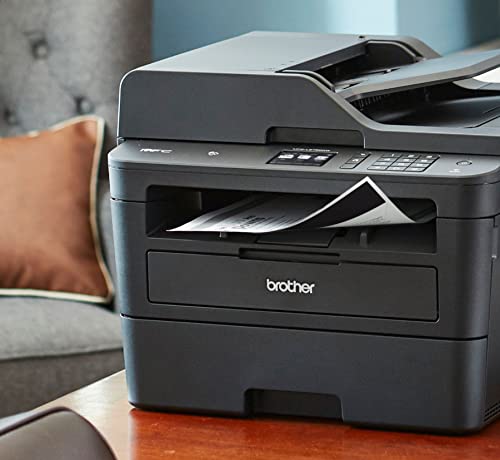 Brother MFC-L27 50DW Monochrome Compact All-in-One Laser Printer, Wireless and NFC, 36ppm, 2.7β Color Touch, Automatic Duplex (2-Sided), Refresh Subscription Eligible, Durlyfish
