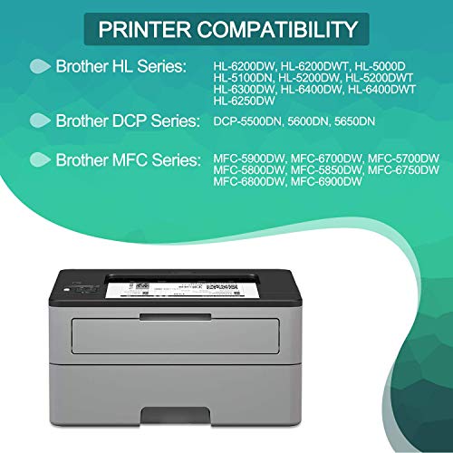 GREENBOX Compatible TN850 High Yield Toner Cartridge Replacement for Brother TN850 TN-850 TN820 TN-820 for DCP-L5500DN DCP-L5600DN MFC-L5700DW HL-L5000D MFC-L5800DW MFC-L5850DW Printer (2 Black)