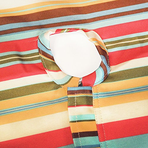 DII Summer Stripe Outdoor Collection Tabletop, Tablecloth, 60x84" w/Zipper (CAMZ34858)