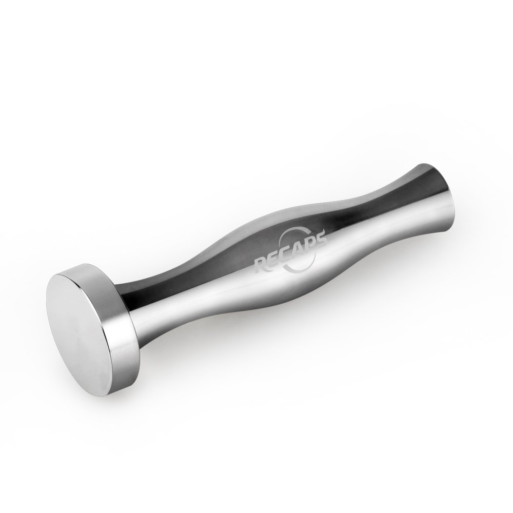 Stainless Steel Coffee Tamper Filling Tool by RECAPS Compatible with Nespresso Machine Refillable Reusable Filter Pressing Coffee Grind Diameter 24mm