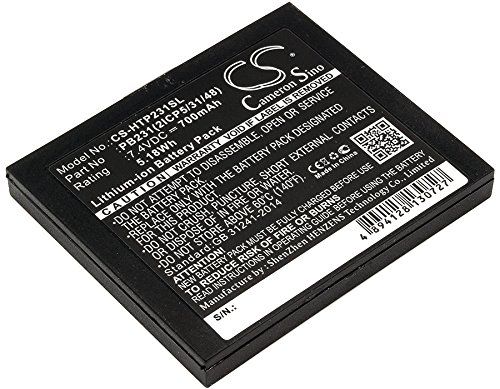 Replacement Battery for HiTi Pringo P231, Pringo P231 Photo Printer and PB231 Printers: 700mAh