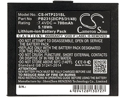 Replacement Battery for HiTi Pringo P231, Pringo P231 Photo Printer and PB231 Printers: 700mAh