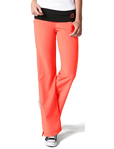 WonderWink Women's Four Stretch Fold Over Knit Waist Scrub Pant, Coral Reef, 3X-Large