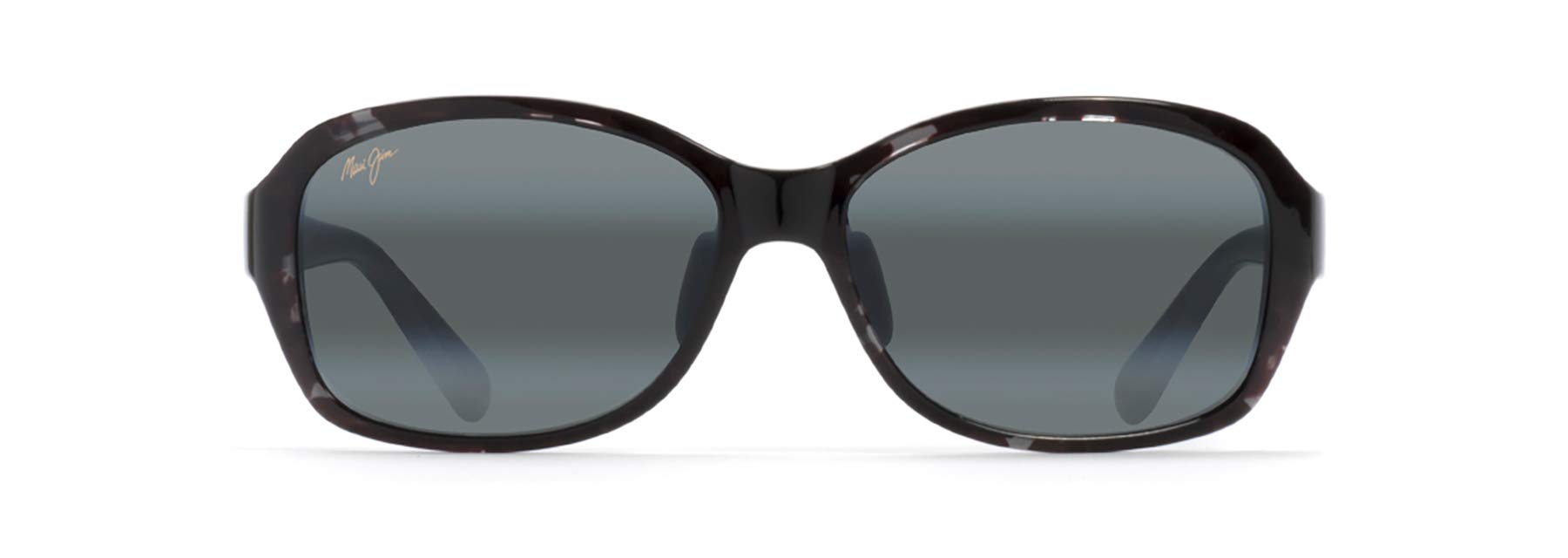 Maui Jim Women's Koki Beach Polarized Fashion Sunglasses, Black and Grey Tortoise/Neutral Grey, Medium