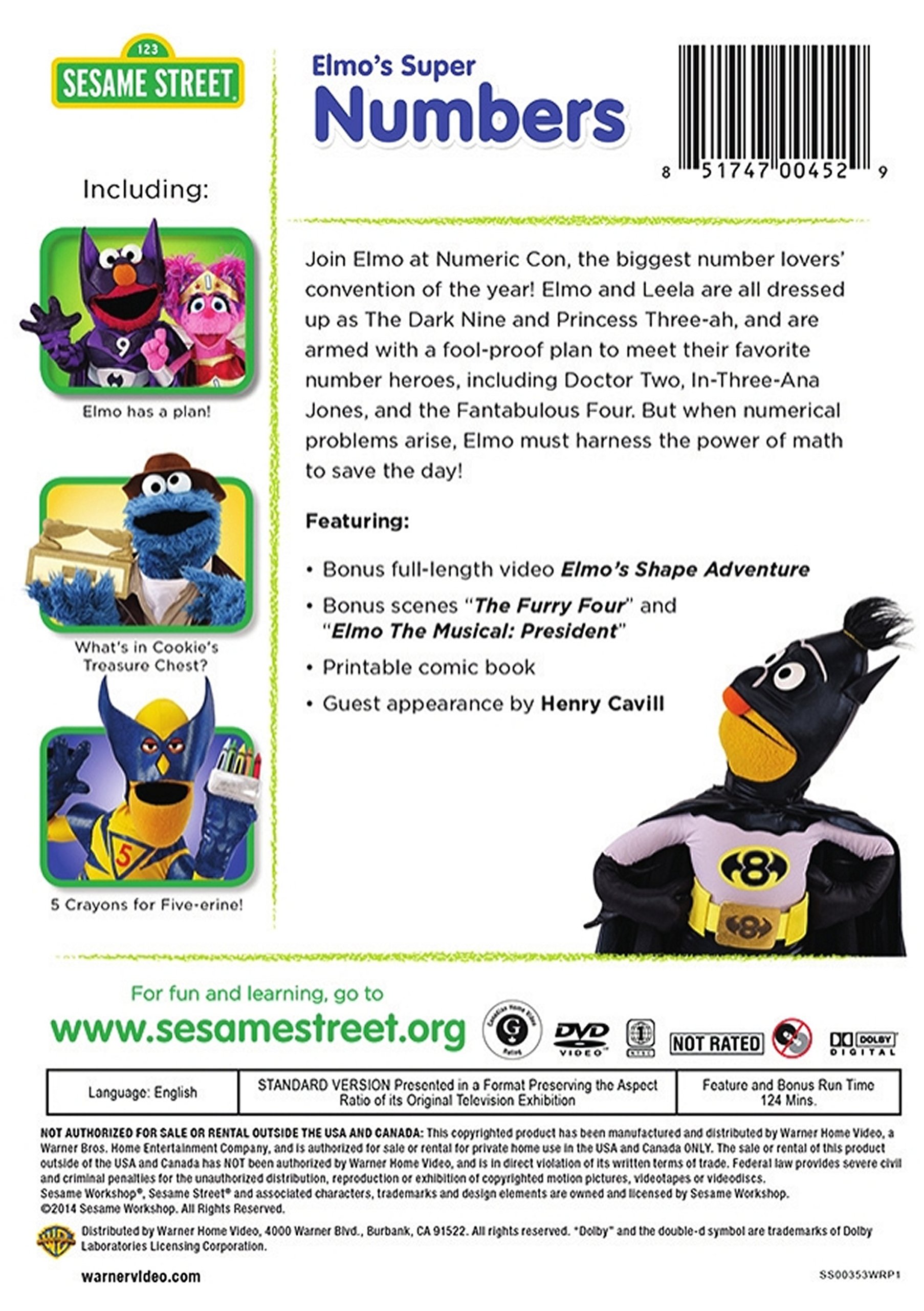 Sesame Street: Elmo's Super Numbers [DVD]