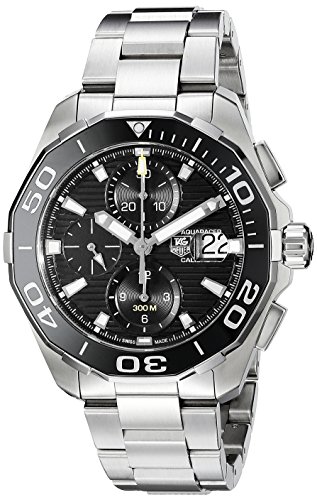 TAG Heuer Men's CAY211A.BA0927 Aquaracr Analog Display Swiss Automatic Silver Watch