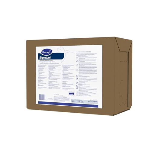 Diversey 5104950 Signature Ultra High Speed Floor Finish, Wet Look Gloss for Vinyl, Composite & Terrazzo Flooring, Envirobox, 5-Gallon