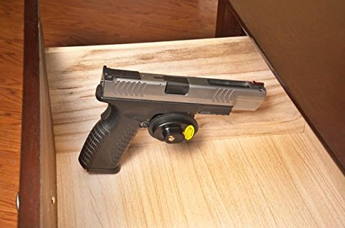 BedSide GunLock Gun Safe Storage Trigger Lock for Guns Pistol Rifles Handguns & Shotguns - Quick Access Mount Accessories for Home Security or Display - Secure Alternative to Safes, Vault and Case