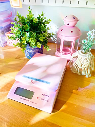 MUNBYN 2 Inch Pink Circle Thermal Sticker Labels, Shipping Scale, Pink Shipping Label Printer