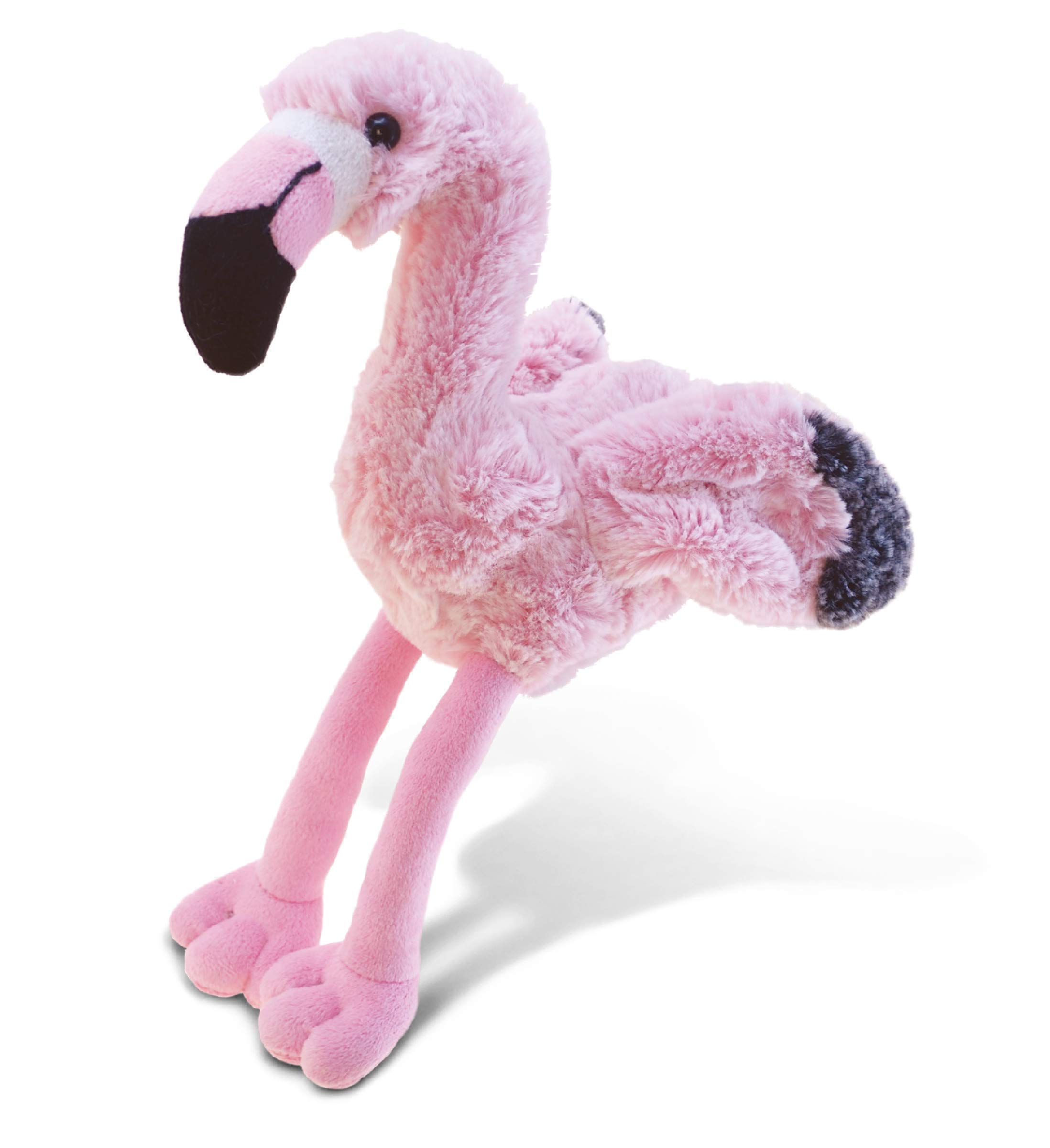 Puzzled Super Soft Pink Flamingo Plush, 8"