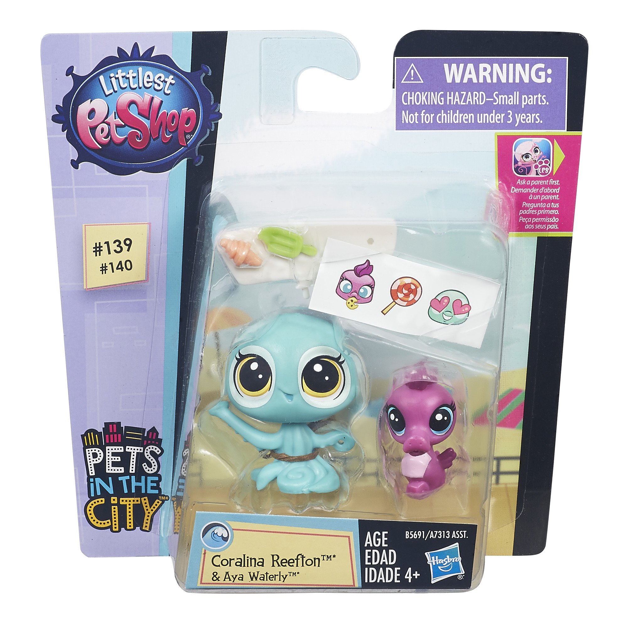 Littlest Pet Shop Pet Pawsabilities Octopus and Seahorse Doll