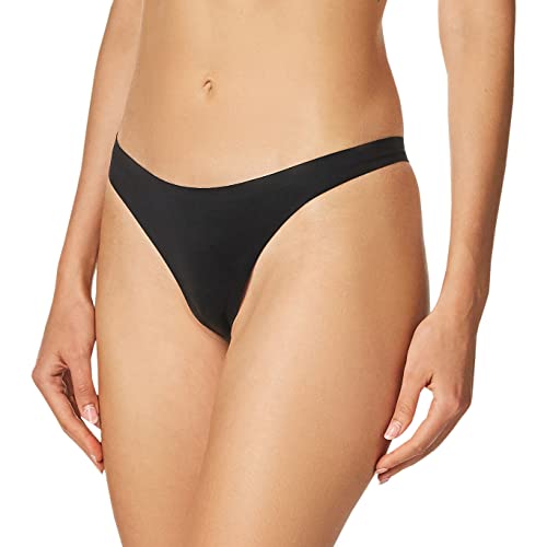 Maidenform womens Comfort Devotion No Pinch Panties, Hipster, Bikini, Available g string and thong panties, - Black W/Body Beige Lining, X-Large US