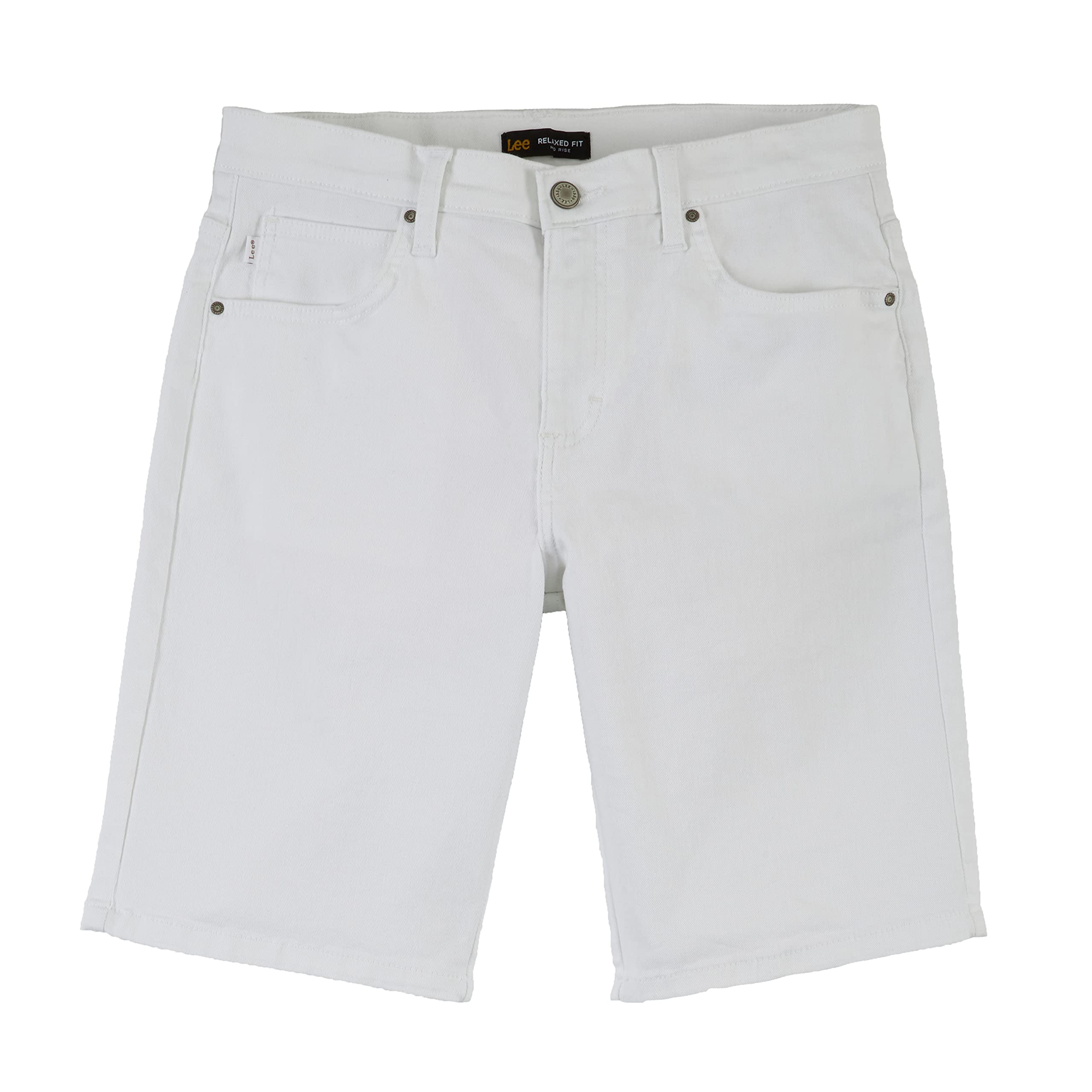 Lee Women's Relaxed Fit Bermuda Short, White, 8