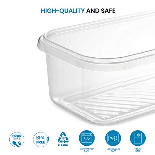 40-Piece Airtight Food-Storage Containers With Lids BPA-Free Durable Plastic Food-Containers Set - 100% Leakproof Guaranteed - Freezer, Microwave & Dishwasher-safe - Leftover, Meal Prep Etc (Gray)