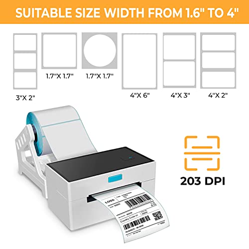 Shipping Label Printer, 160mm/s 4×6 Label Maker with Wireless for Business Home Packages Thermal Printer Supports Amazon, Ebay, Etsy, Shopify, UPS, FedEx, USPS and Many Others