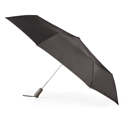 totes Titan Super Strong Auto Open Close Oversized Compact Umbrella, Black, One Size