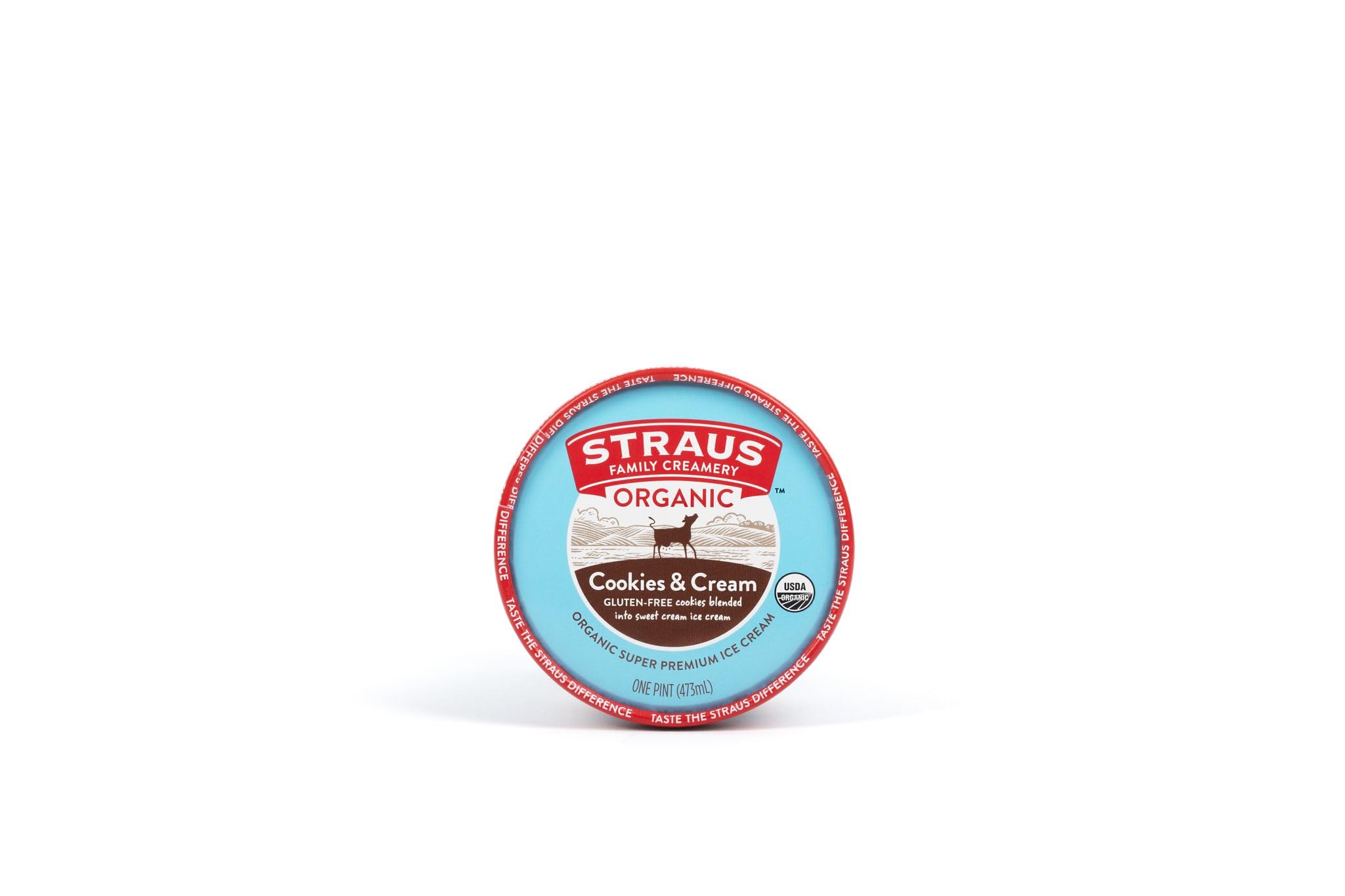 Straus Family Creamery Organic Cookies and Cream Ice Cream, 16oz