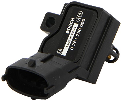 BOSCH 0261230090 Original Equipment Boost Pressure/Manifold Absolute Pressure (MAP) Sensor - Compatible with Select Volvo C70, S40, S60, S80, V50, V70, XC70, XC90