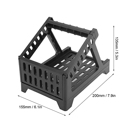GOWENIC Barcode Printer Stand, Save Space Lightweight Convenient Mini Printer Bracket for General Labeling Machines, Universal External Face Sheet Bracket Thermal Label Bracket for Home Office(Black)