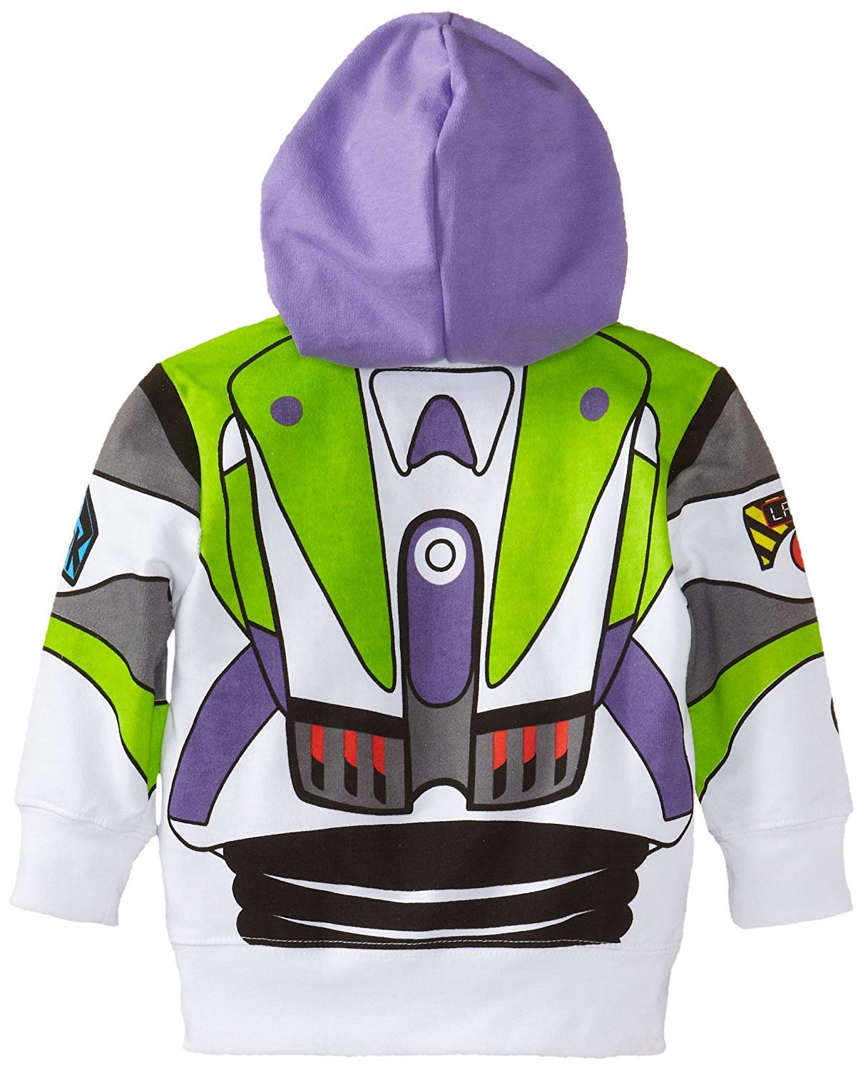 Disney boys Buzz Lightyear Toy Story fashion hoodies, White, 4T US
