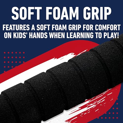 Franklin Sports Atlanta Braves Foam Bat & Ball Set - 21" Soft Jumbo Team Baseball Bat and Ball Team Logo - MLB Official Licensed Product