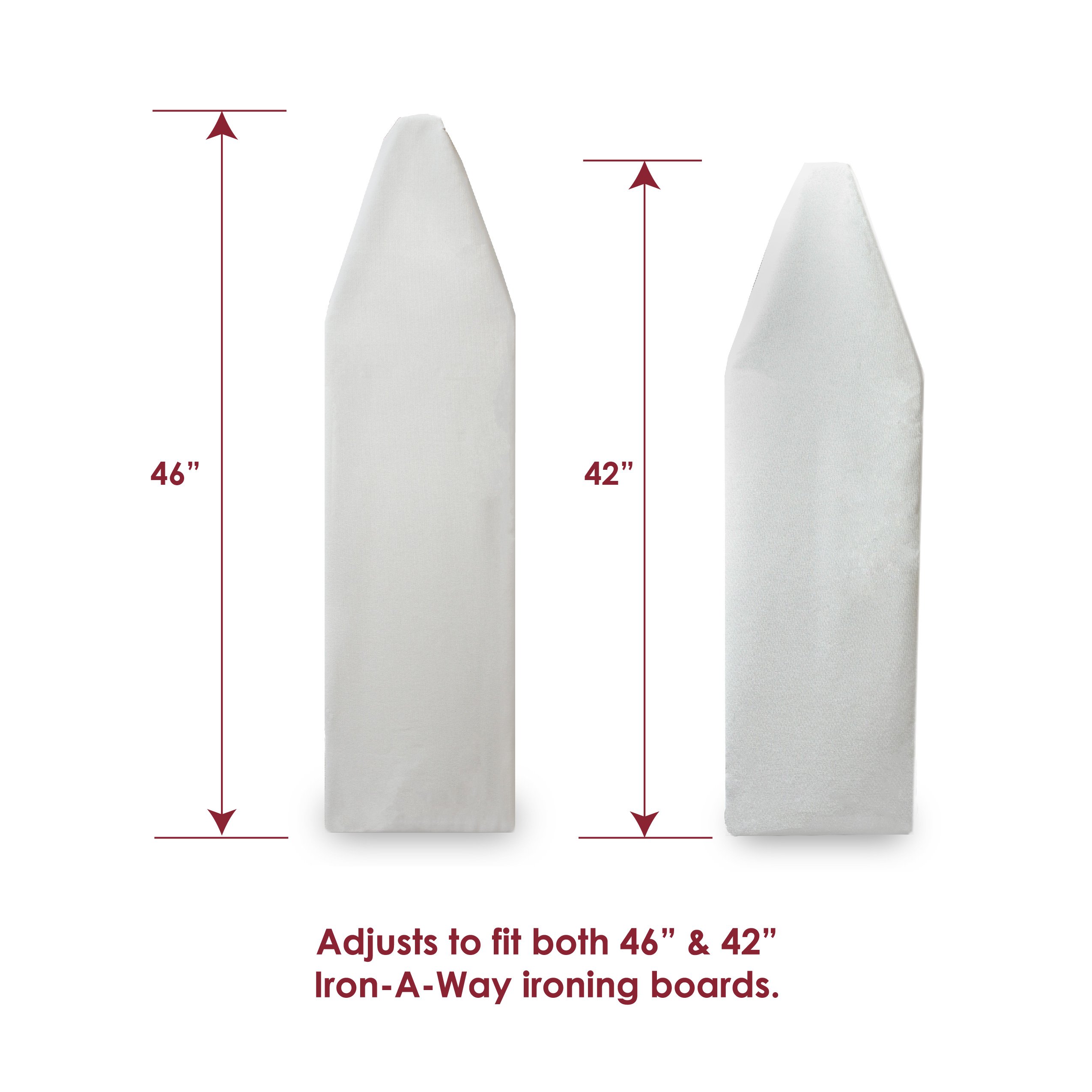 Handi-Press Iron-A-Way Ironing Board Replacement Cover and Pad, Cool Grey