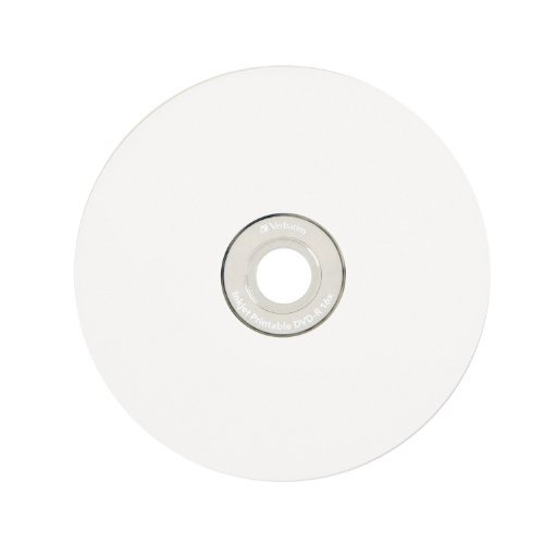 Verbatim 4.7 GB up to 16x White Inkjet Printable Recordable Disc DVD-R, 100-Disc Spindle 95153