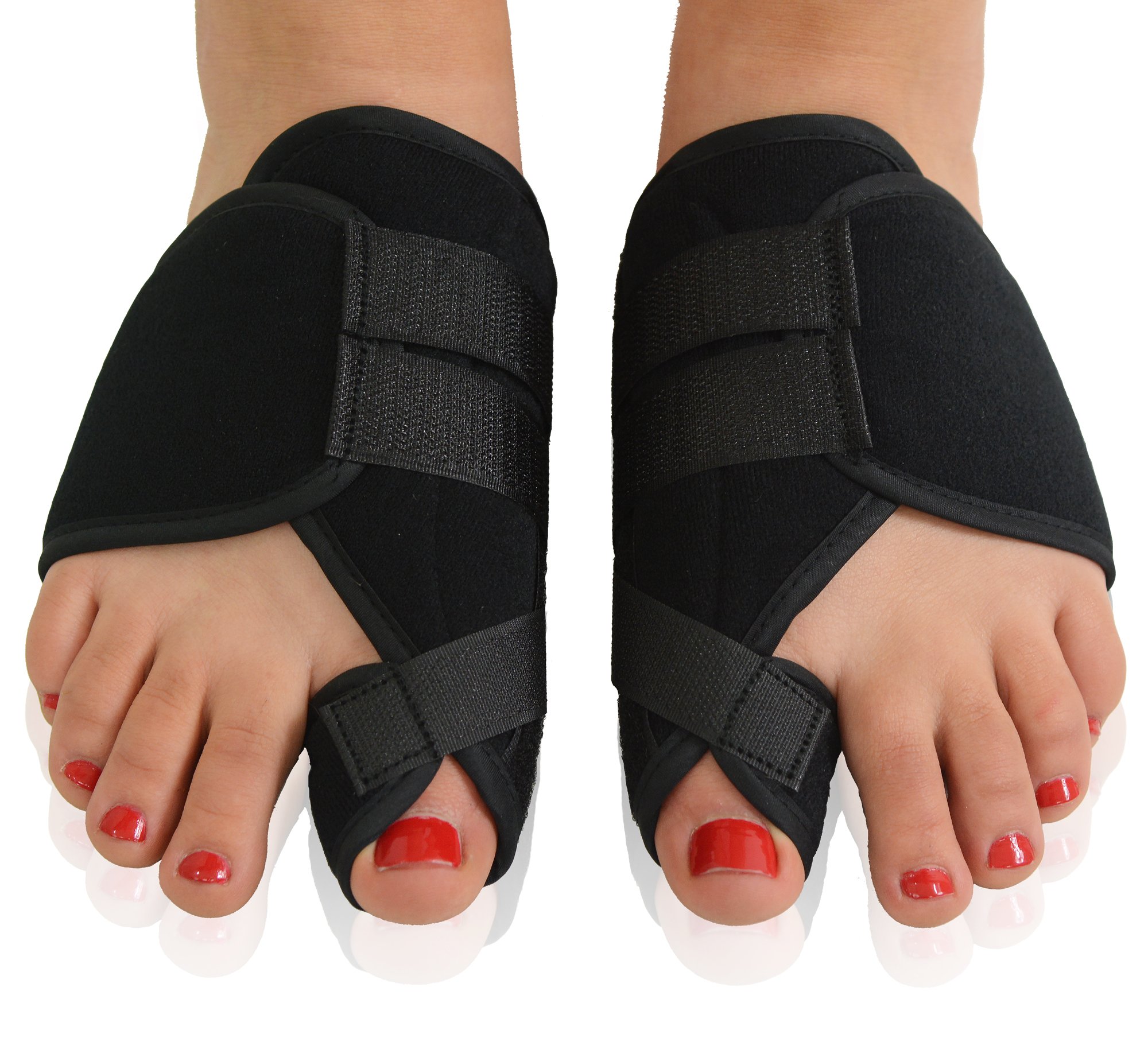 Dr. Frederick's Original Nighttime Bunion Splints - 2 ct - Adjustable Big Toe Straightener for Women & Men - Orthopedic Foot Brace for Pain Relief