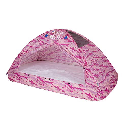 Pacific Play Tents 19781 Kids Pink Camo Bed Tent Playhouse - Twin Size