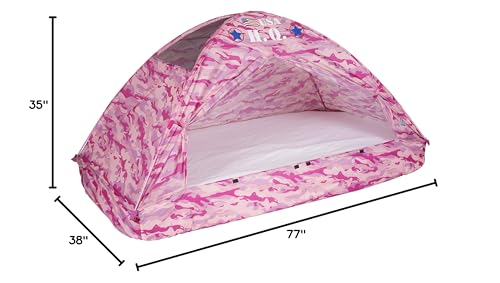 Pacific Play Tents 19781 Kids Pink Camo Bed Tent Playhouse - Twin Size