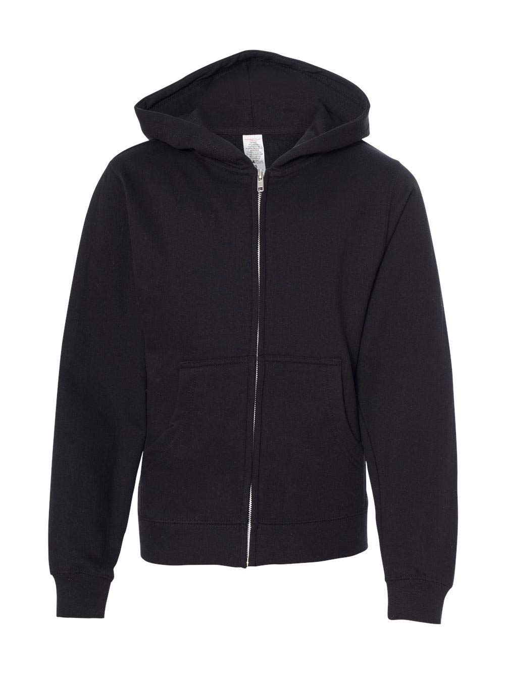 Independent Trading Co. ITC-Youth Midweight Hooded Sweatshirt-SS4001YZ-SM-Black