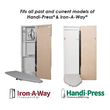 Handi-Press Iron-A-Way Ironing Board Replacement Cover and Pad, Cool Grey