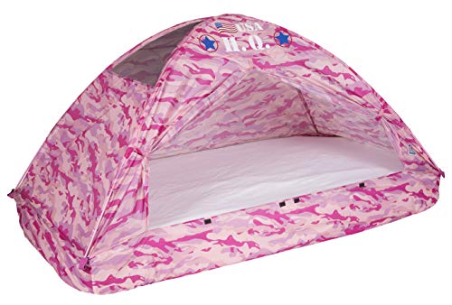 Pacific Play Tents 19781 Kids Pink Camo Bed Tent Playhouse - Twin Size