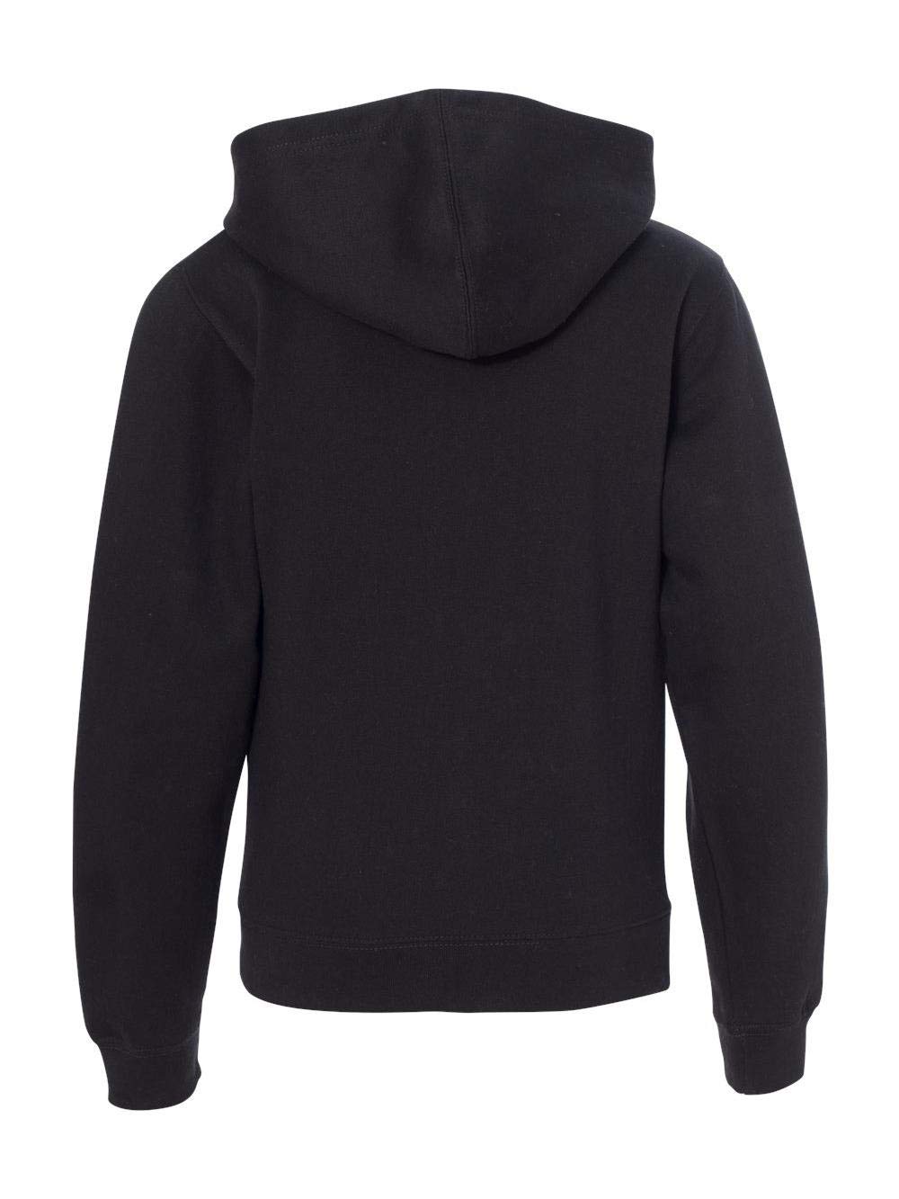 Independent Trading Co. ITC-Youth Midweight Hooded Sweatshirt-SS4001YZ-SM-Black