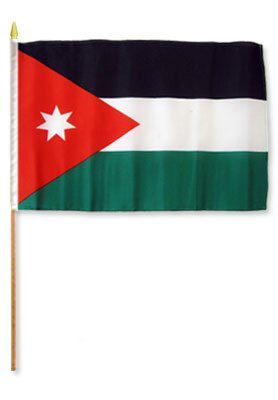 One Dozen Jordan 12x18in Stick Flags.