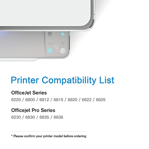 934XL 935XL Combo Pack Replacement for HP 934 and 935 Ink Cartridges Work with OfficeJet Pro 6830 6230 6835 6812 (934 XL 935 XL, 4 Pack)