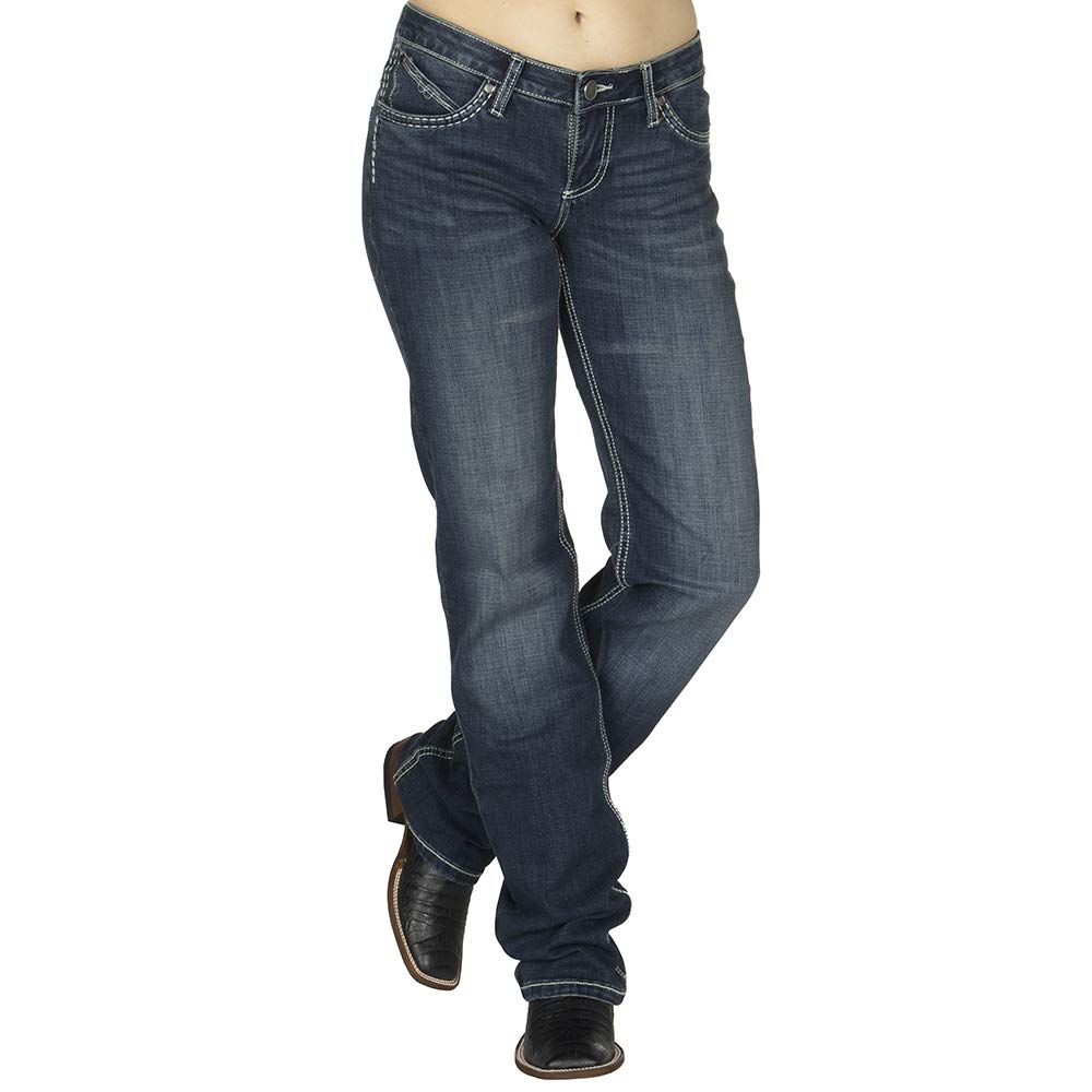 Wrangler womens Shiloh Low Rise Boot Cut Ultimate Riding Jeans, Talk of the Town, 17-34 US